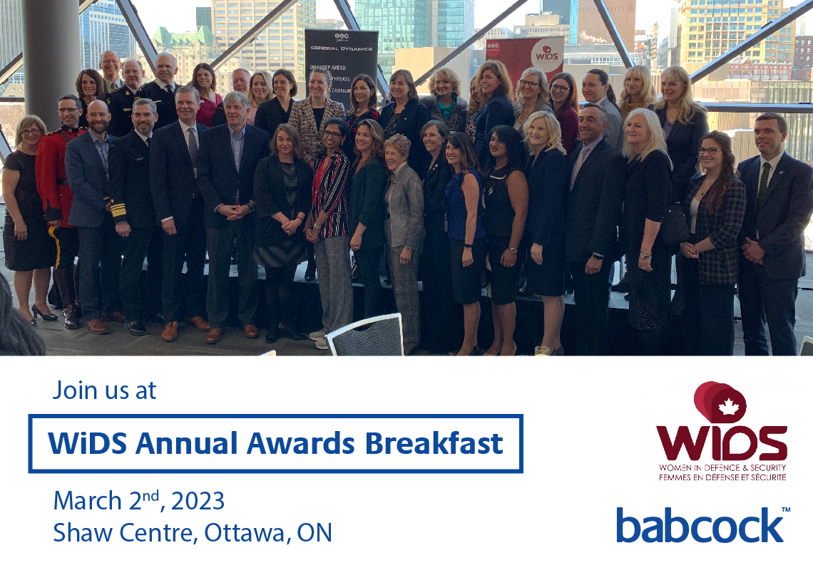 Babcock Partners With WiDS in Support of the Annual Awards Breakfast - Babcock Canada