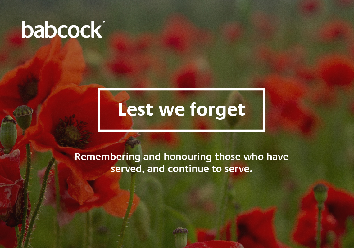 Remembrance Day - Babcock Canada Remembrance Day - Babcock Canada