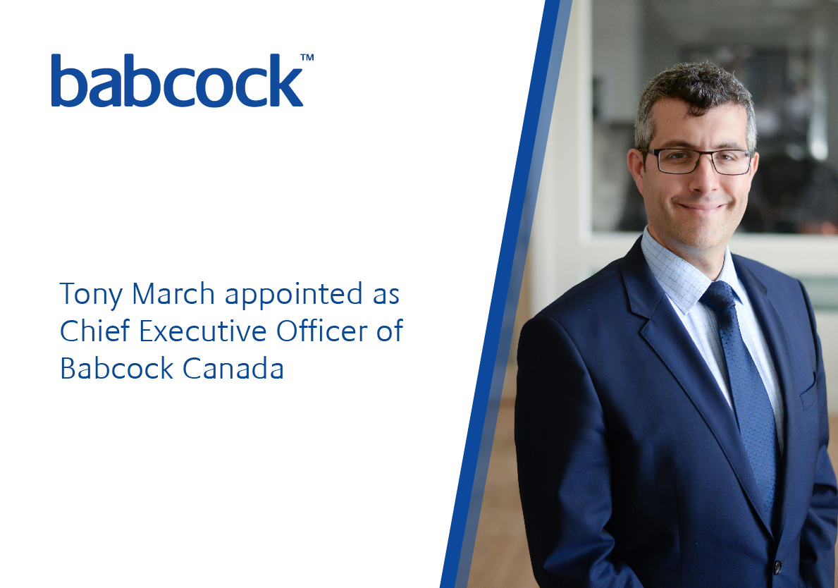 New CEO for Babcock Canada - Babcock Canada